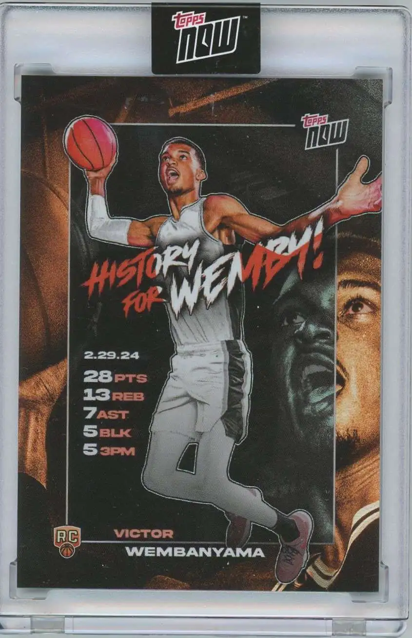 NBA San Antonio Spurs 2023-24 NOW Basketball Single Card Victor ...