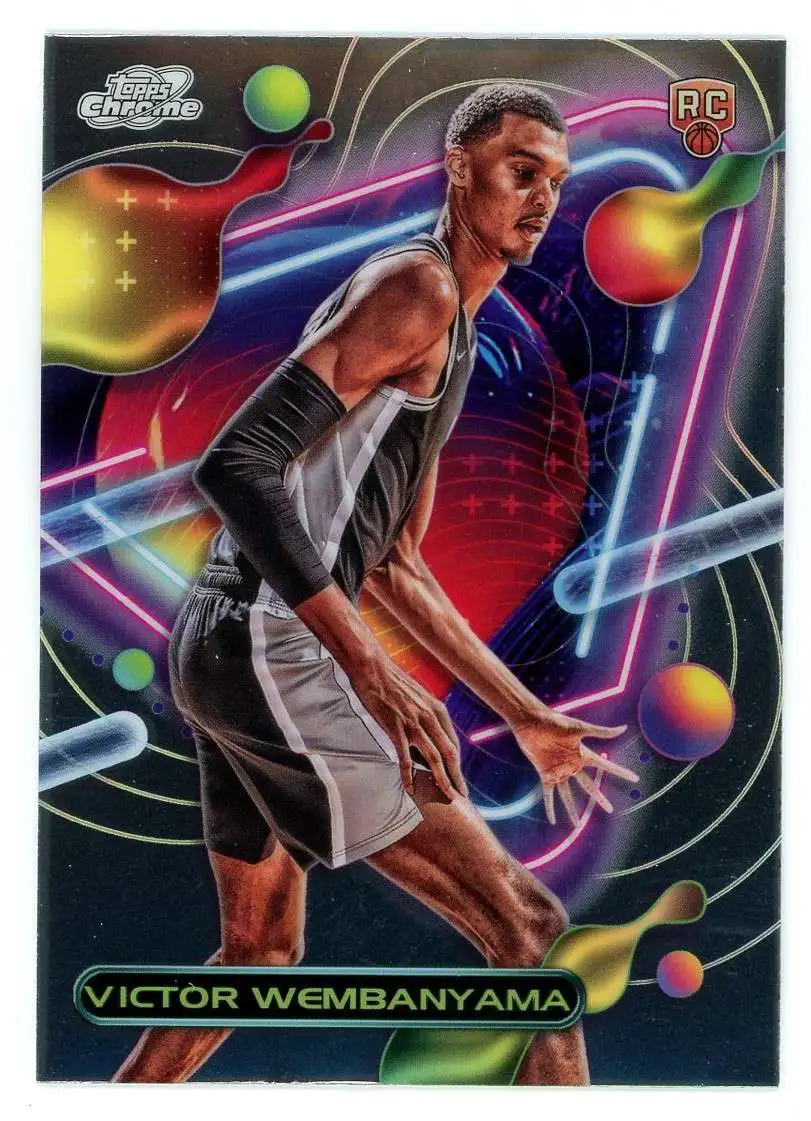 NBA San Antonio Spurs 2023-24 Topps Cosmic Chrome Basketball Single Card Victor Wembanyama 151 ...