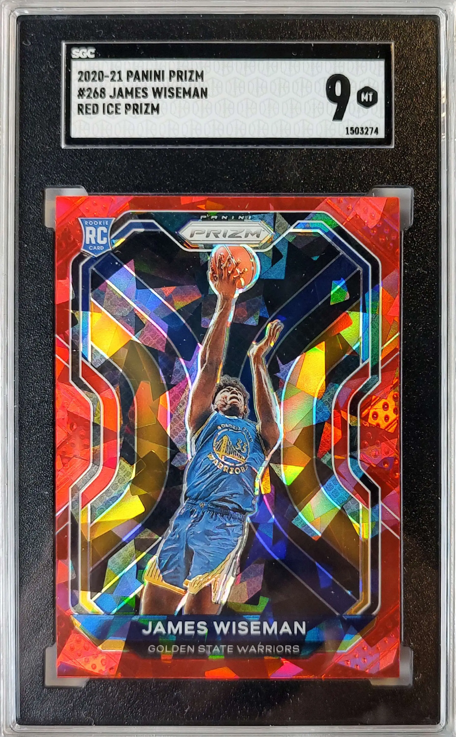 NBA 2020-21 Panini Prizm Single Card Red Ice Prizm James Wiseman 268 ...