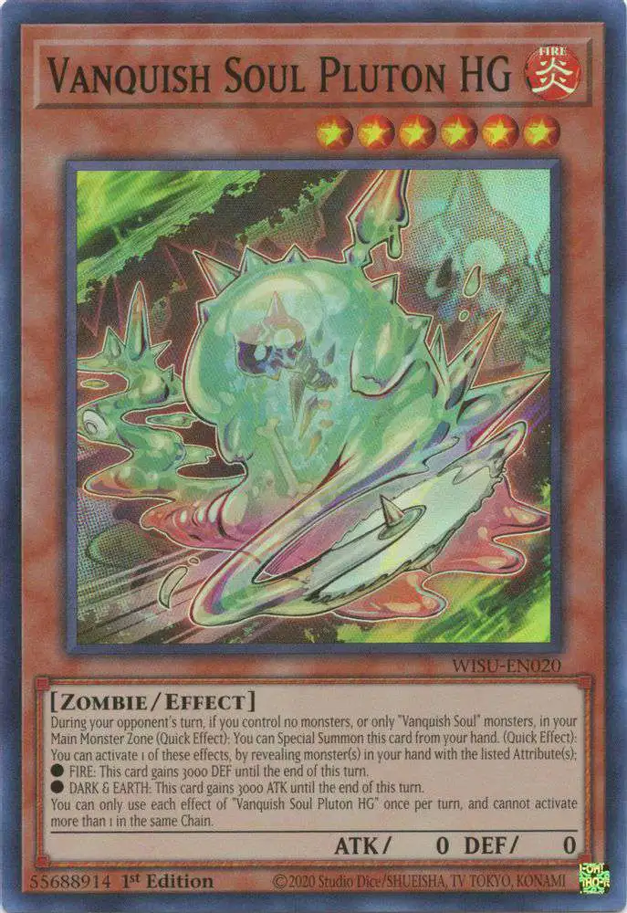 YuGiOh Trading Card Game Wild Survivors Single Card Super Rare Vanquish Soul Pluton HG WISU ...
