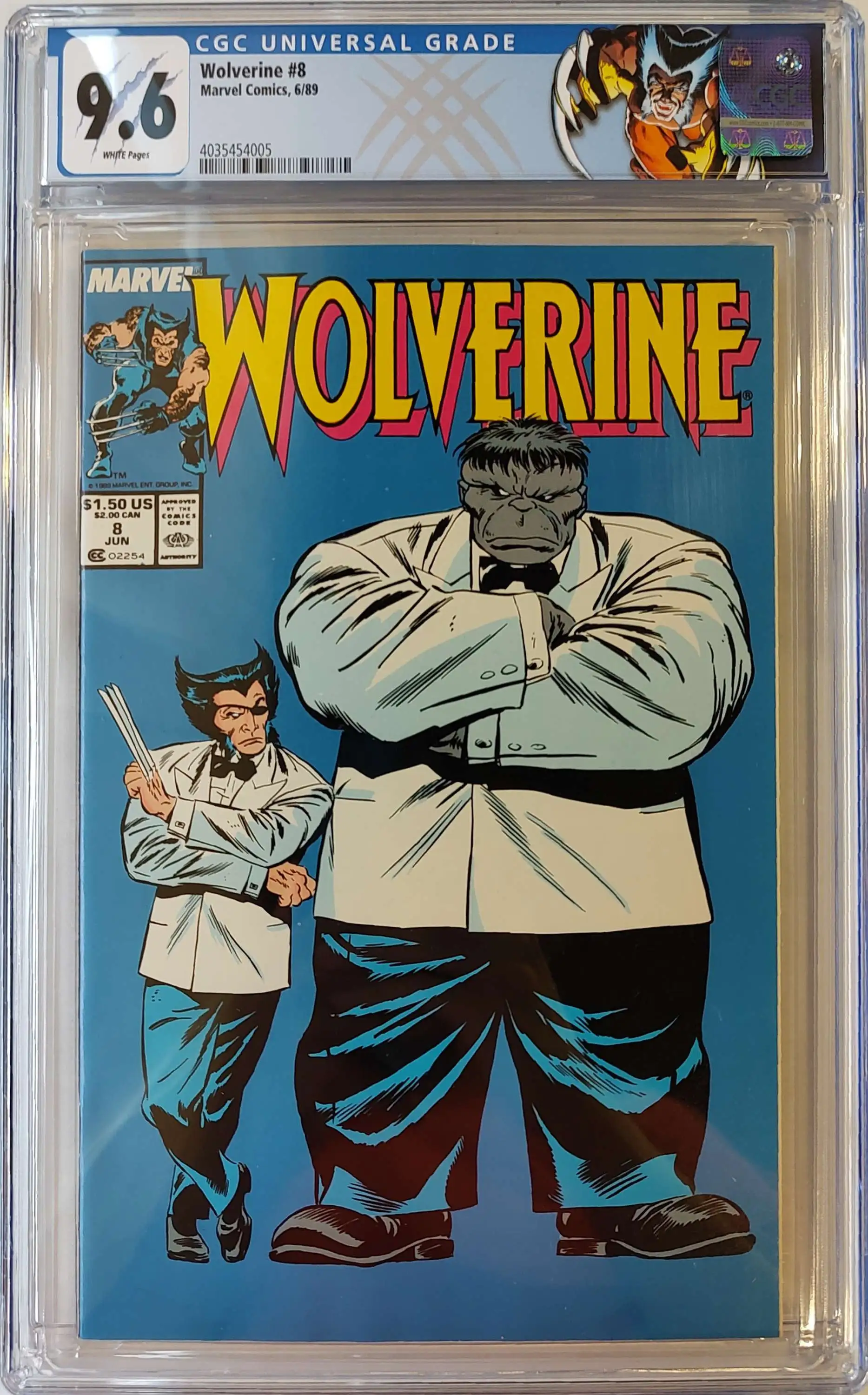 Marvel Comics Wolverine CGC 9.6 Graded Comic Book 8 2022, Buscema Cover ...