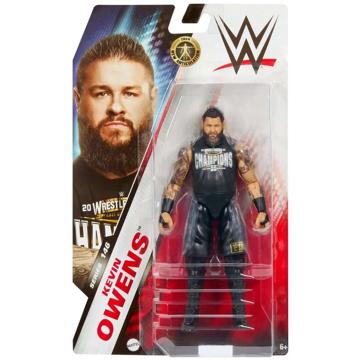 WWE Wrestling Series 146 Kevin Owens 6 Action Figure Mattel Toys - ToyWiz