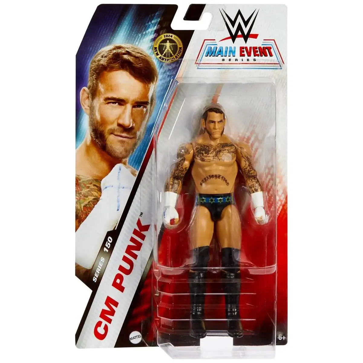 WWE Wrestling Main Event Series 150 CM Punk 6 Action Figure Mattel Toys ...