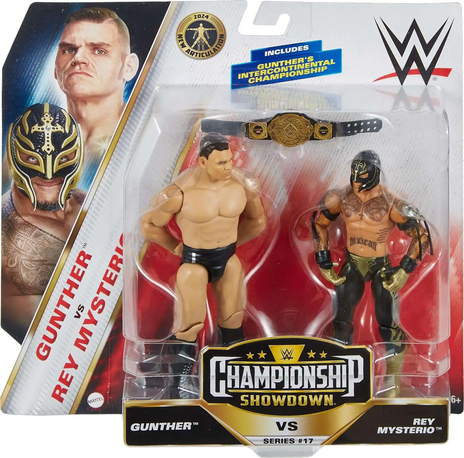 WWE Wrestling Championship Showdown Series 17 Gunther vs Rey Mysterio 6 ...