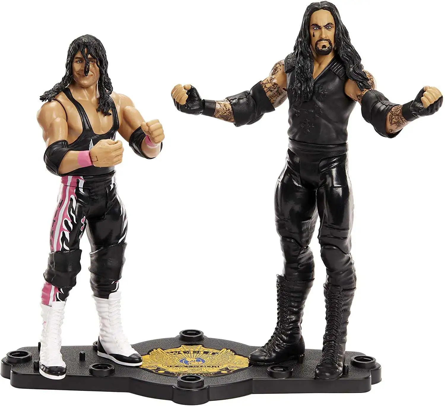WWE Wrestling Championship Showdown Series 8 Undertaker Vs. Bret Hit Man Hart 6 Action Figure 2 ...