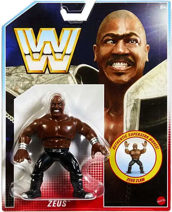 WWE Wrestling Official Retro Zeus 4.5 Action Figure Mattel Toys - ToyWiz