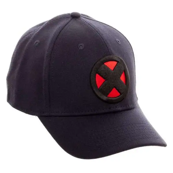 Marvel X-Men Logo Flex Cap Navy Bioworld - ToyWiz