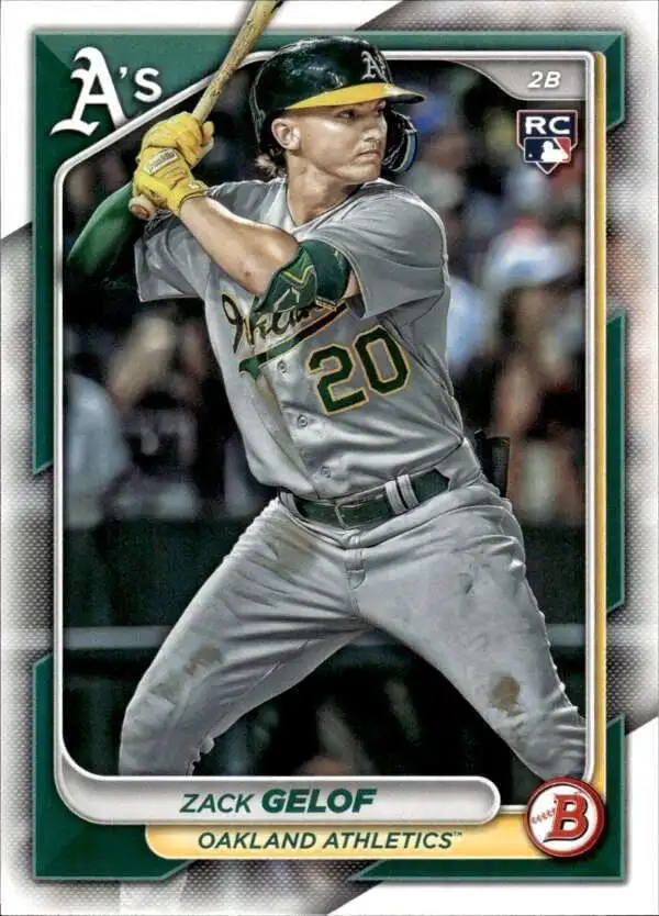 MLB Topps 2024 Bowman Baseball Single Card Zack Gelof 14 Rookie - ToyWiz