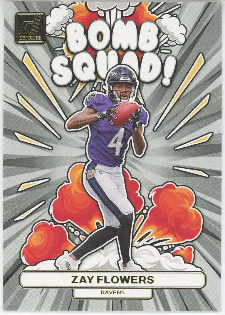 NFL 2023 Panini Donruss Football Single Card Bomb Squad Zay Flowers BS ...