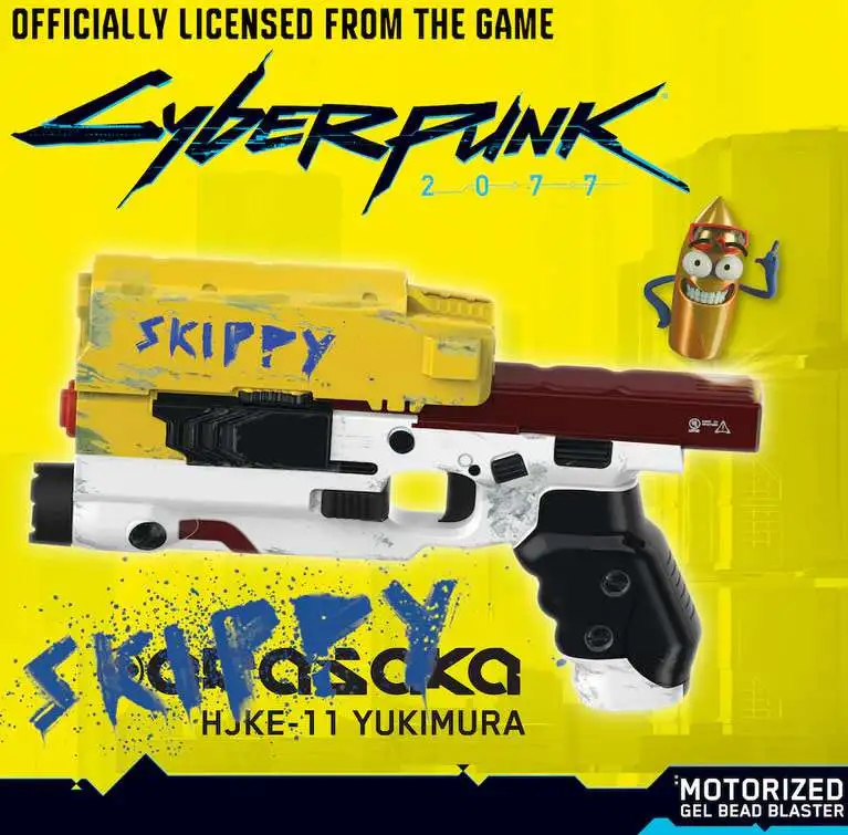 Cyberpunk 2077 Skippy Electric Gel Blaster Light Up Stand Version Zing - ToyWiz