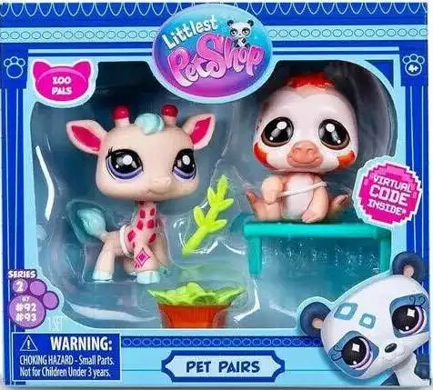 Littlest Pet Shop 2024 Generation 7 Pet Pairs Series 2 Giraffe Sloth ...