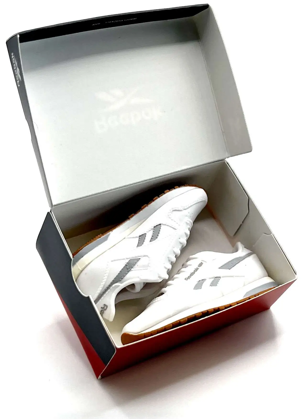 5 Surprise Sneakers Series 1 Reebok Classic White Grey Mini Sneakers in ...