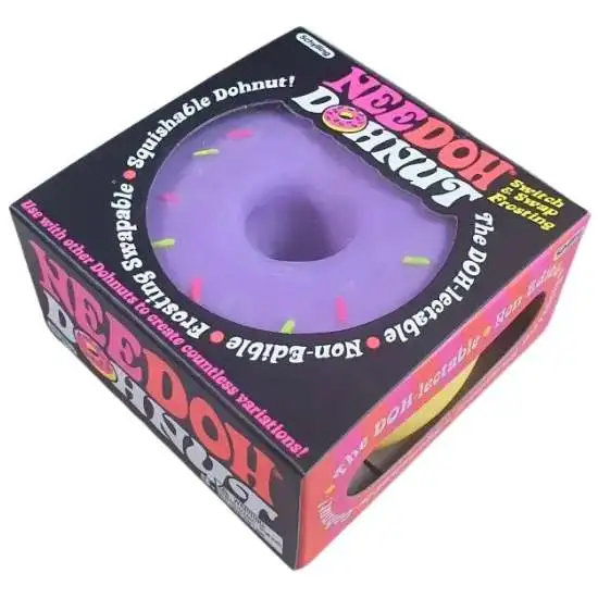 NeeDoh Dohnut Stress Ball BLUE Frosting Schylling - ToyWiz