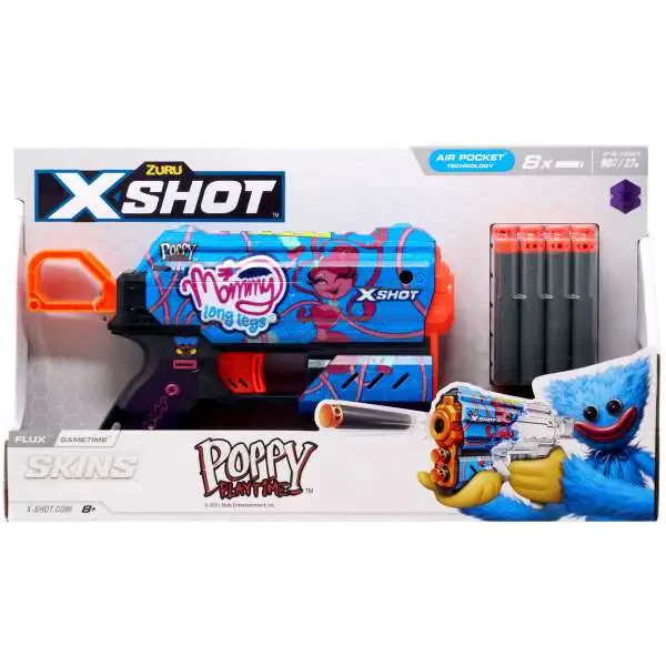 Poppy Playtime X-Shot Skins Menace Gametime Blaster 8 Darts Zuru Toys ...