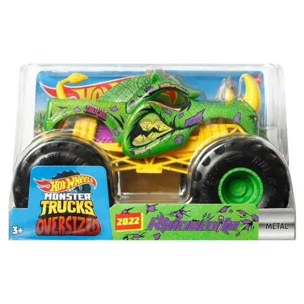 Hot Wheels Monster Trucks Oversized Rhinomite 124 Diecast Car Mattel Toys - ToyWiz