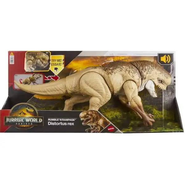 Jurassic World Rebirth Track N Chomp Distortus Rex RC Action Figure ...