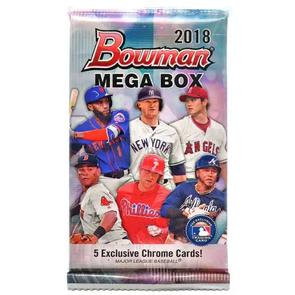 MLB Topps 2018 Bowman Baseball Trading Card MEGA Box 5 Regular 2 ...