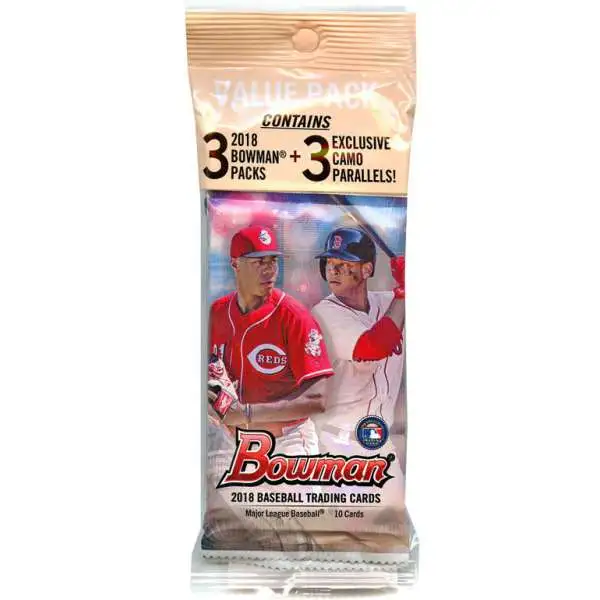 MLB Topps 2018 Bowman Baseball Trading Card MEGA Box 5 Regular 2 ...