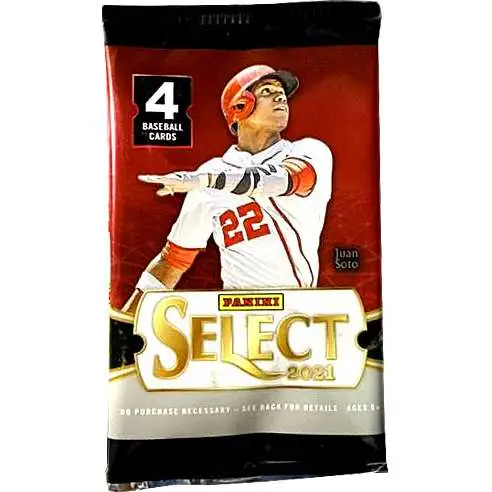 MLB Panini 2021 Select Baseball Trading Card CEREAL Box 8 Cards, Red ...