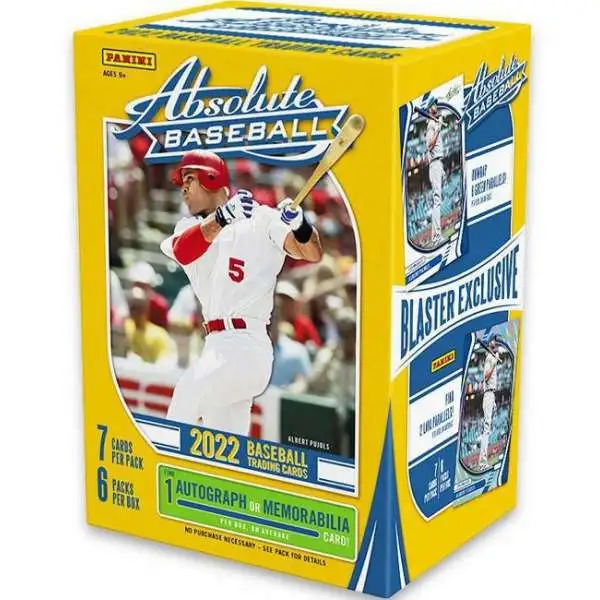 MLB Panini 2022 Absolute Baseball Trading Card BLASTER Pack 7 Cards ...