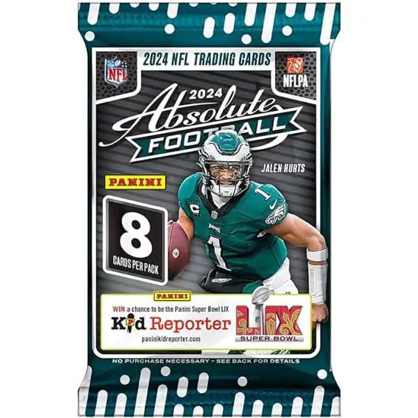 NFL Panini 2024 Absolute Football Trading Card MEGA Box 6 Packs, 1 ...
