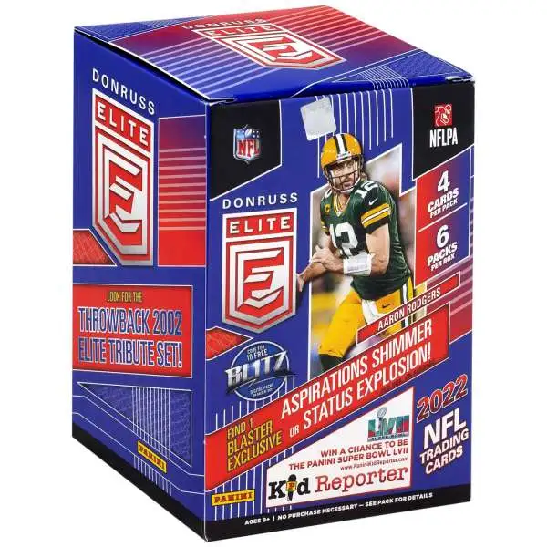 NFL Panini 2022 Donruss Elite Football Trading Card BLASTER Pack 4 ...