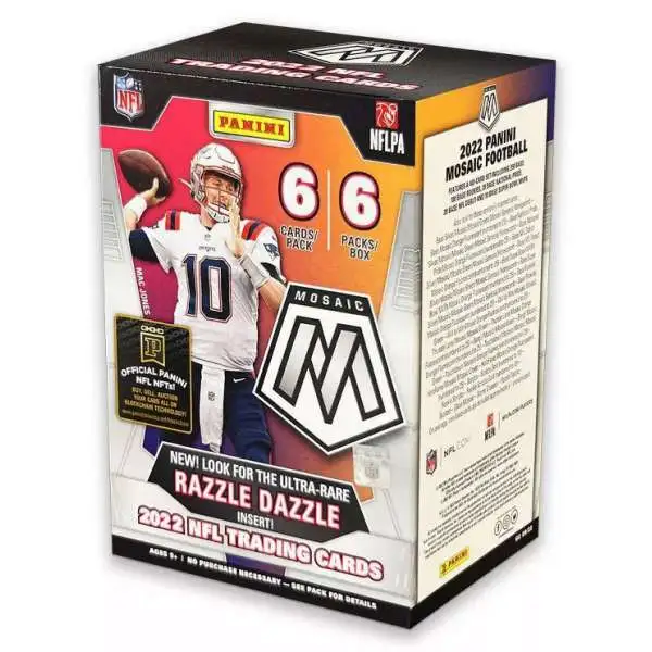 NFL Panini 2022 Mosaic Football Trading Card BLASTER Pack 6 Cards - ToyWiz