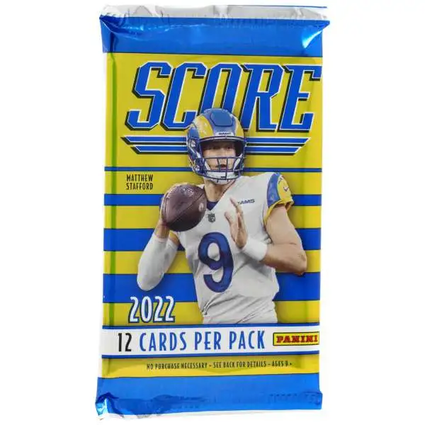 NFL Panini 2022 Score Football Exclusive Trading Card BLASTER Pack 22 ...