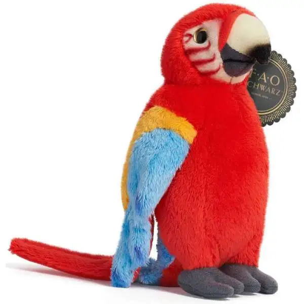 FAO Schwarz Adopt a Wild Pal Parrot 6 Plush Green - ToyWiz
