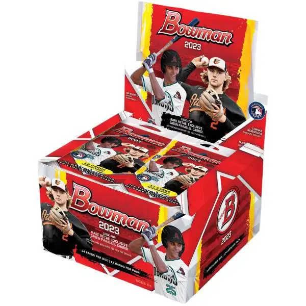 MLB Bowman 2023 Baseball Trading Card MEGA Box 4 Packs 2 Mega Chrome ...