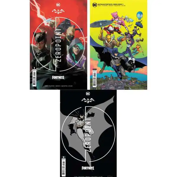 DC Comics Batman Fortnite Foundation 1 Set of 3 Comic Books Main ...