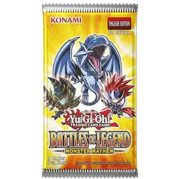 YuGiOh Battles of Legend Monster Mayhem Booster Box 24 Packs Konami - ToyWiz