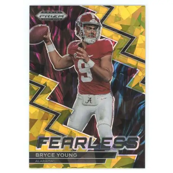 NFL 2023 Panini Prizm Draft Picks Single Card Gold Ice Prizm Bryce Young 101 Rookie - ToyWiz