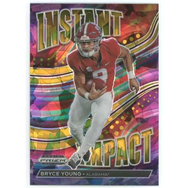 NFL 2023 Panini Prizm Draft Picks Single Card Gold Ice Prizm Bryce Young 101 Rookie - ToyWiz