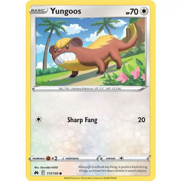 Pokemon Trading Card Game Obsidian Flames Single Card Common Yungoos ...