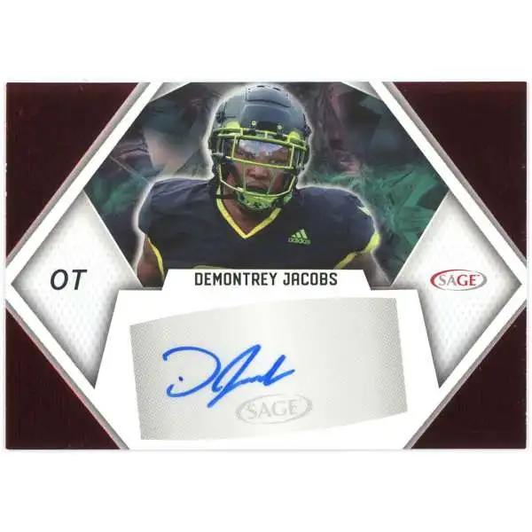NFL Sage Collectibles 2023 Single Card Silver Demontrey Jacobs A-DJ ...