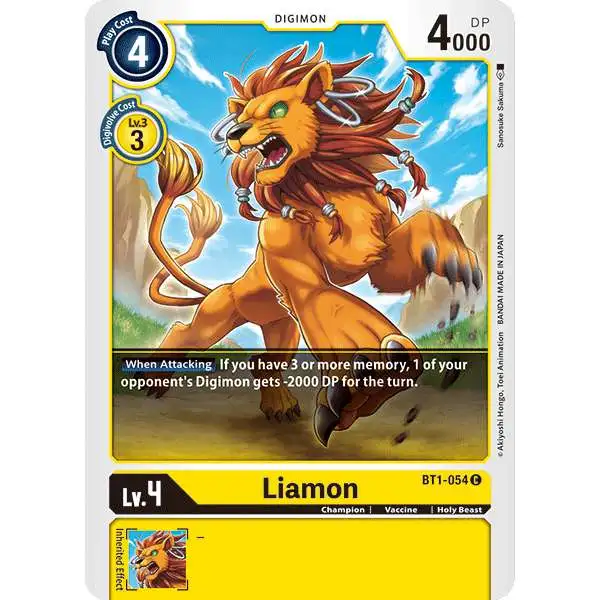 Digimon Animal Colosseum Single Card Common Liamon EX5-030 - ToyWiz
