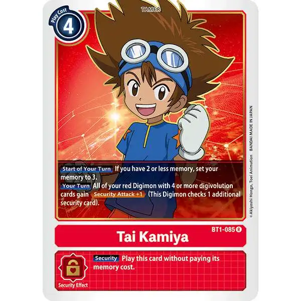 Digimon Trading Card Game Across Time Single Card Rare Tai Kamiya BT12-095 Alternate Art - ToyWiz