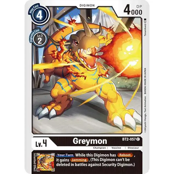 Digimon Trading Card Game Classic Collection Single Card Uncommon Greymon EX1-004 - ToyWiz