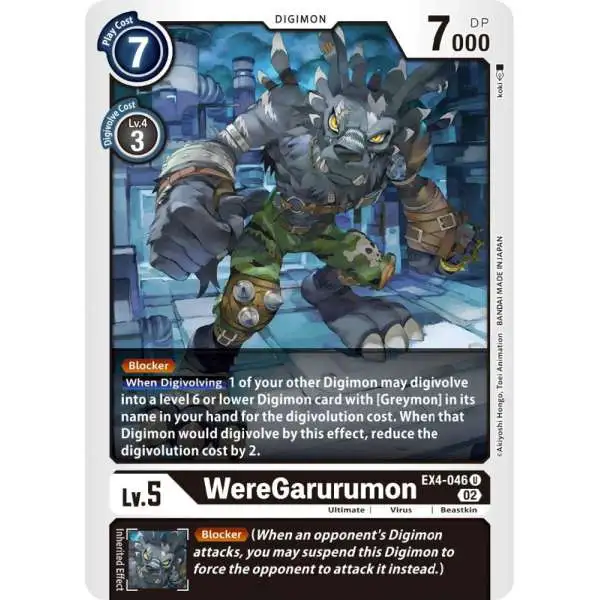 Digimon New Awakening Single Card Uncommon Terriermon BT8-046 - ToyWiz