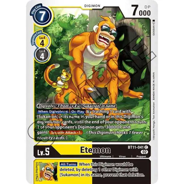 Digimon Trading Card Game Blast Ace Single Card Rare Etemon BT14-038 - ToyWiz