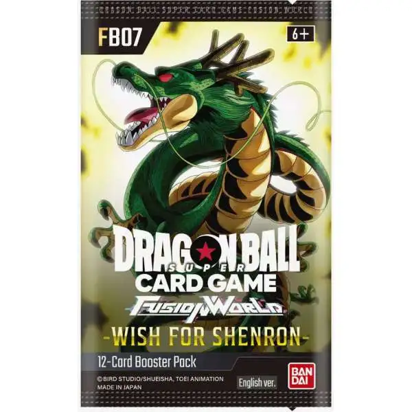 Dragon Ball Super Trading Card Game Fusion World 07 Wish For Shenron Booster Box FB07 ENGLISH ...