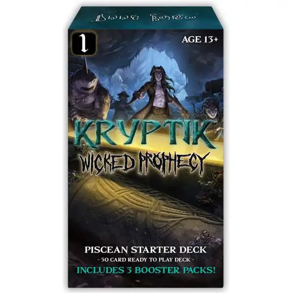 Kryptik Trading Card Game Wicked Prophecy Wave 1 Booster Pack - ToyWiz