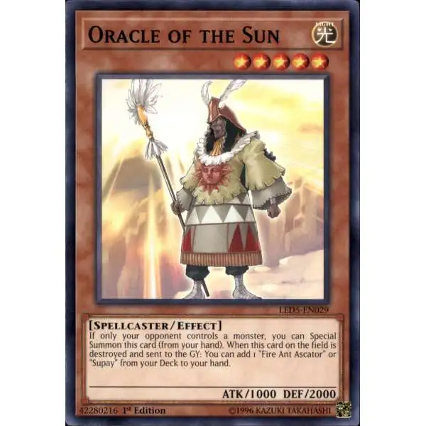 YuGiOh Legendary Duelists Season 3 Single Card Common Oracle of the Sun ...