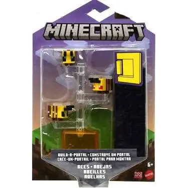 Minecraft Build-A-Portal Zombie Villager 3.25 Action Figure Mattel Toys ...
