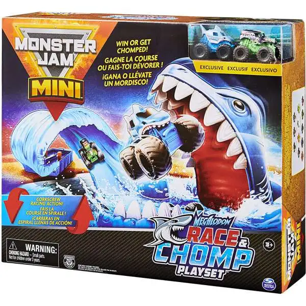 Monster Jam MINI Megalodon, Dragon, Zombie, Horse Power Mystery Truck ...