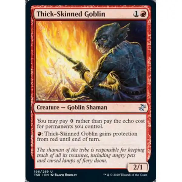 Magic The Gathering Trading Card Game Time Spiral Single Card Uncommon Thick-Skinned Goblin 182 ...