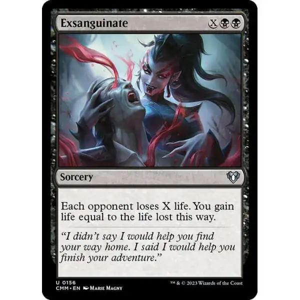 Magic The Gathering Commander Masters Single Card Uncommon Exsanguinate ...