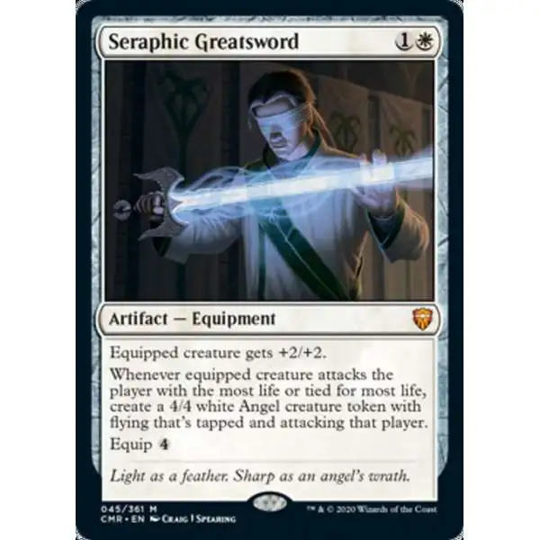 Magic The Gathering Trading Card Game Commander Legends Single Card Mythic Rare Seraphic ...