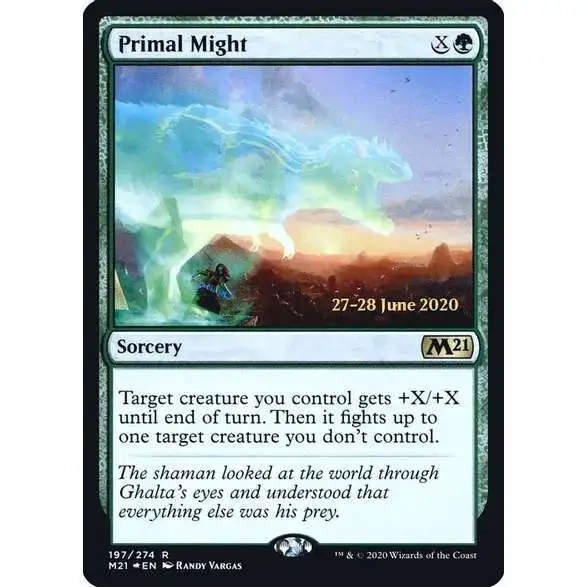 Magic The Gathering 2021 Core Set Single Card Rare Primal Might 377 ...